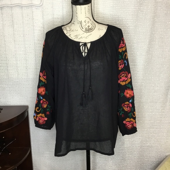 Cost Plus World Market | Tops | New With Tag World Market Embroidered ...